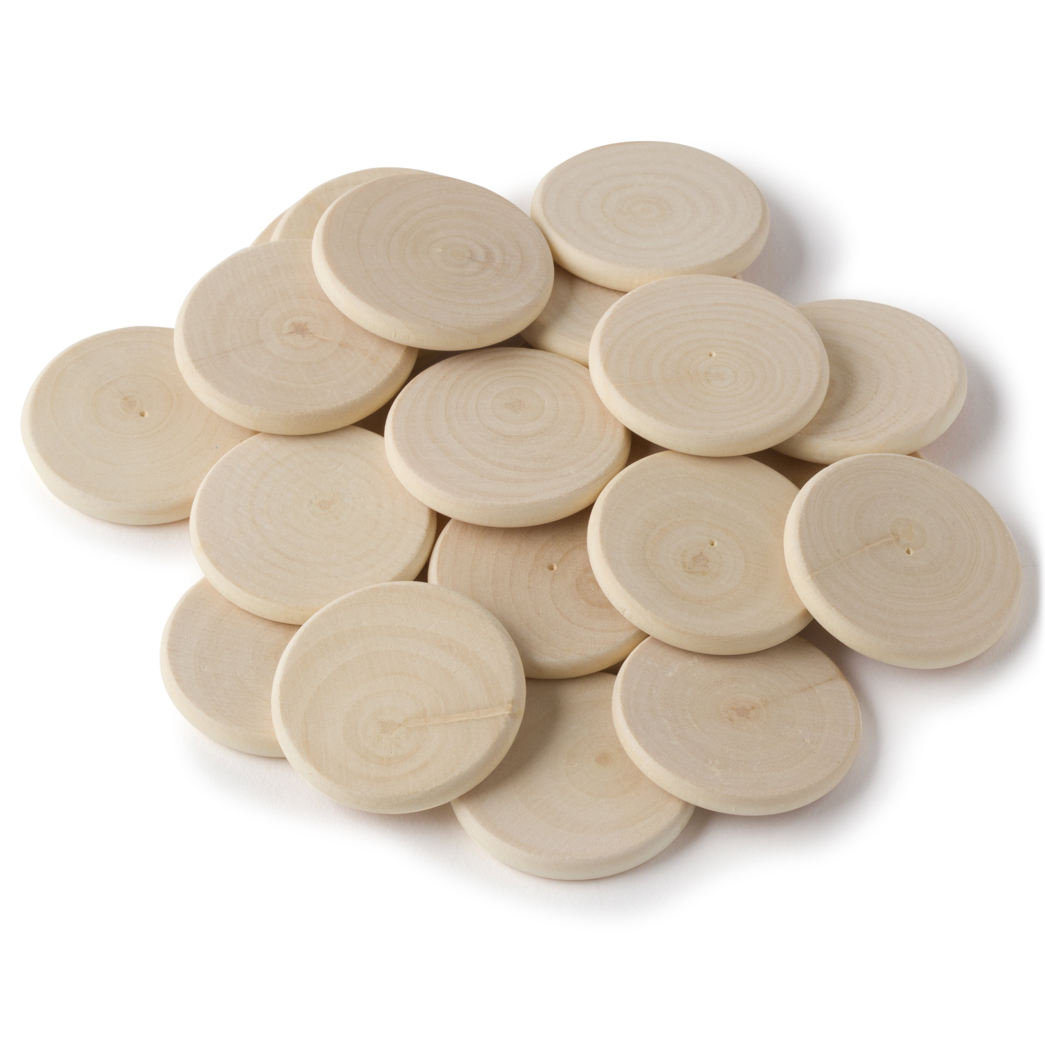 Crafts Pack: 1.5" Circular Solid Wood Discs by Make Market¬Æ (6 Packs ...