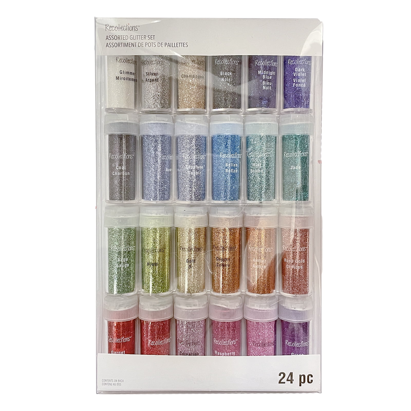 6 Packs: 24 ct. (144 total) Extra Fine Glitter Pack by Recollections ...