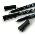 6 Packs: 3 ct. (18 total) Black Illustration Pens by Artists Loft ...