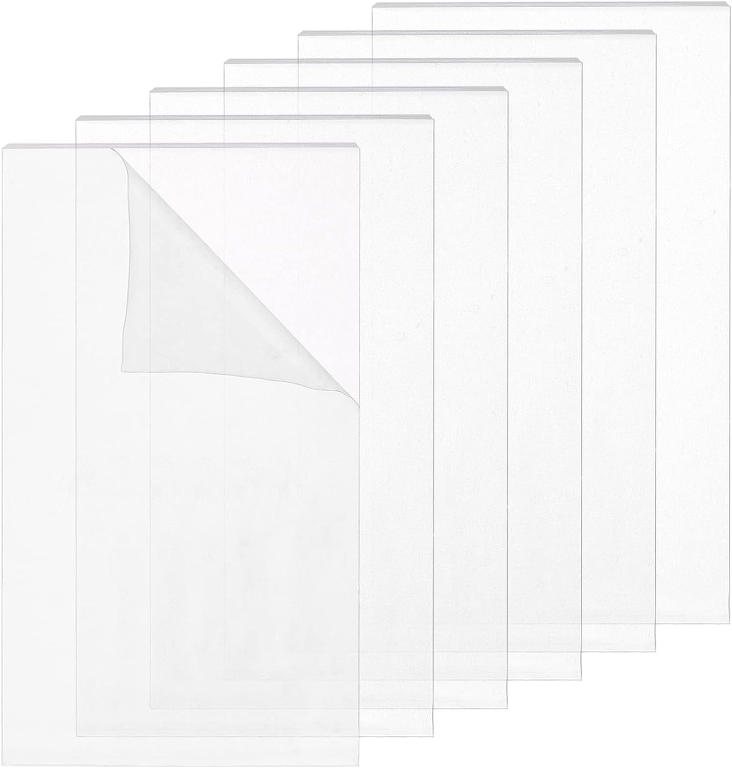 6 Packs 3x5.2inch Acrylic Die Cutting Plates Transparent Acrylic Panel ...
