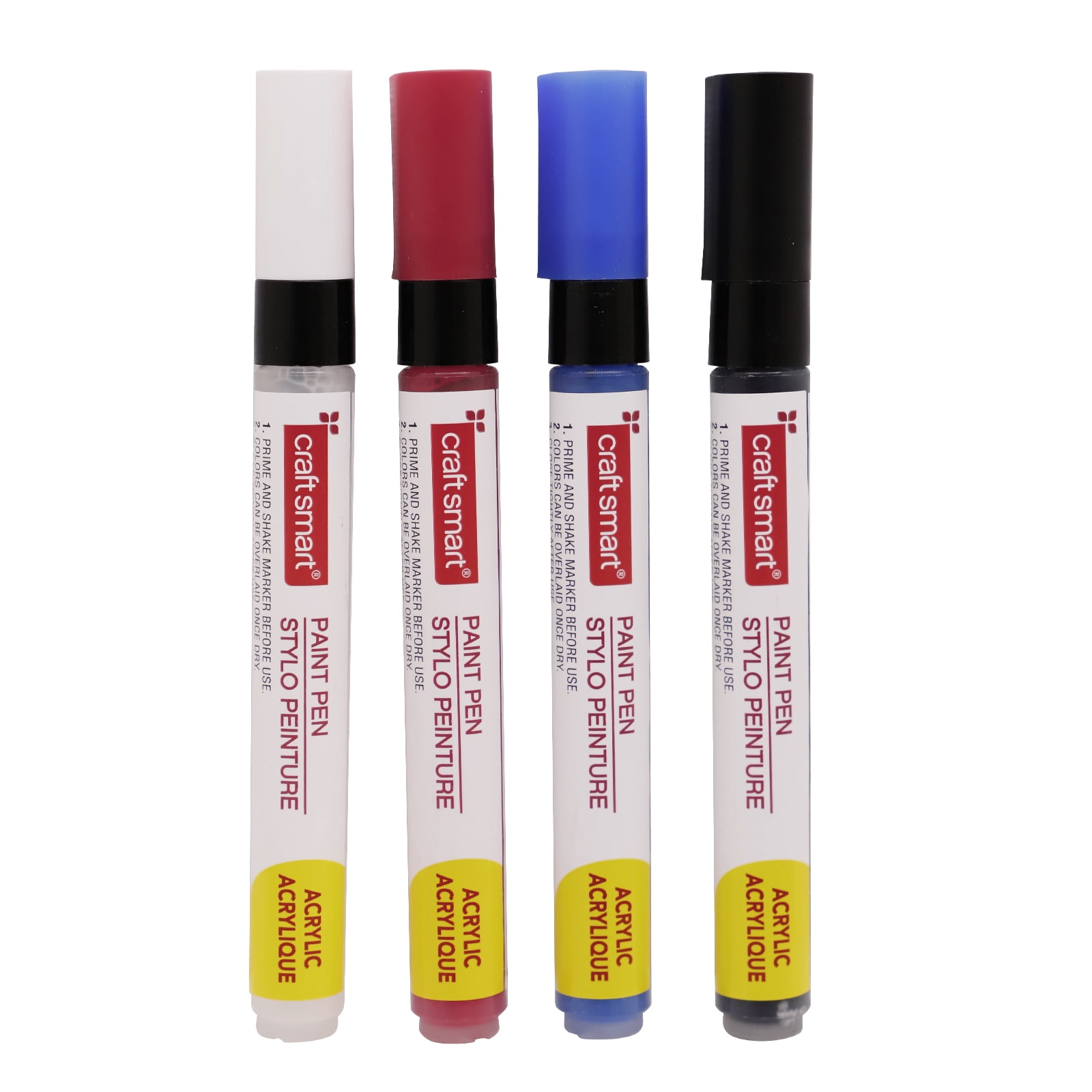 6 Packs: 4 ct. (24 total) 1.2mm Basic Permanent Paint Pen Set by Craft ...