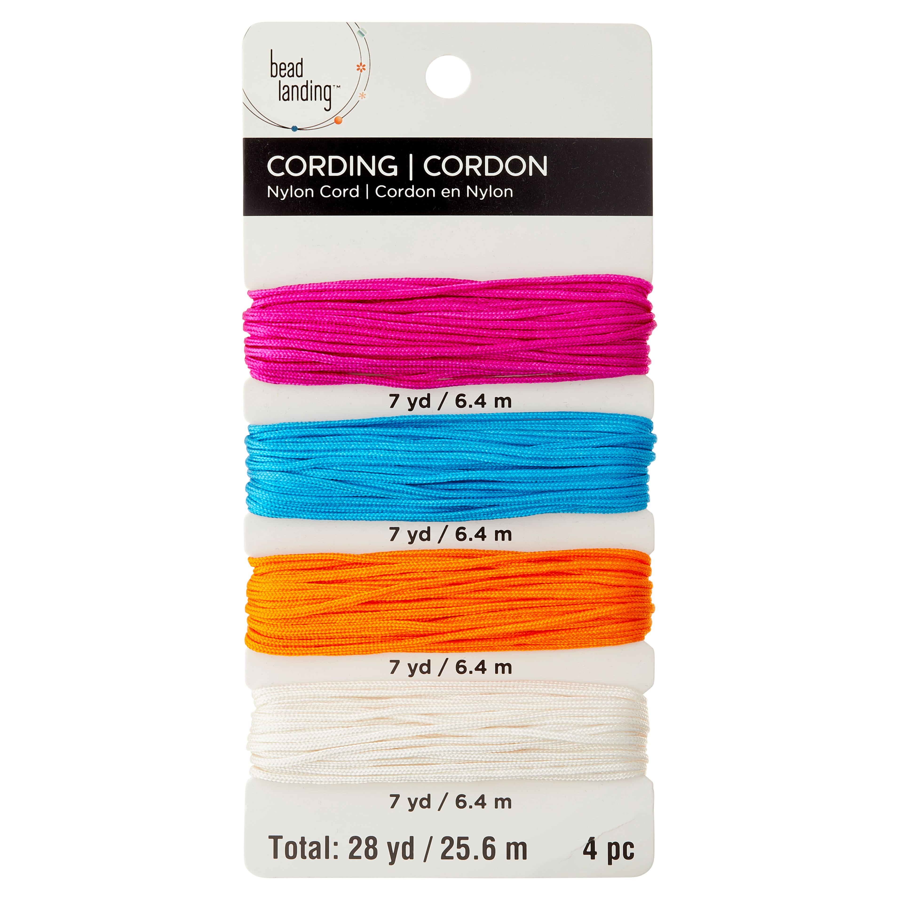 6 Packs: 4 ct. (24 total) 1.5mm Brights Nylon Cording by Bead Landing ...