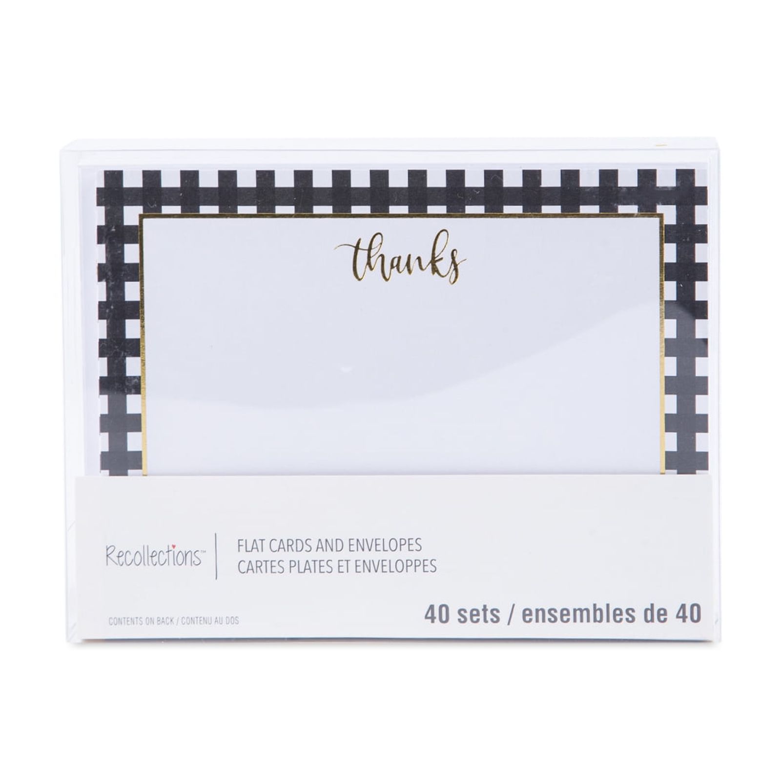 6 Packs: 40 ct. (240 total) 4.25" x 5.5" Thank You Flat Cards ...