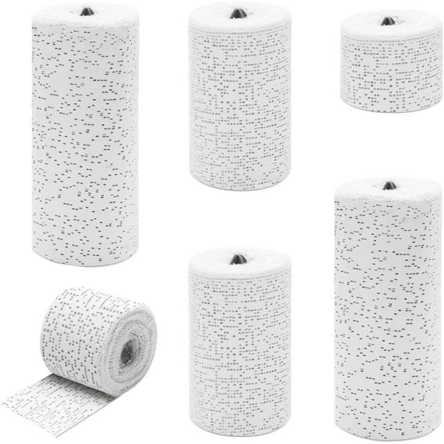 6 Packs 54FT Plaster Cloth Rolls 2,4,6 Inches Wide, Plaster of Paris ...
