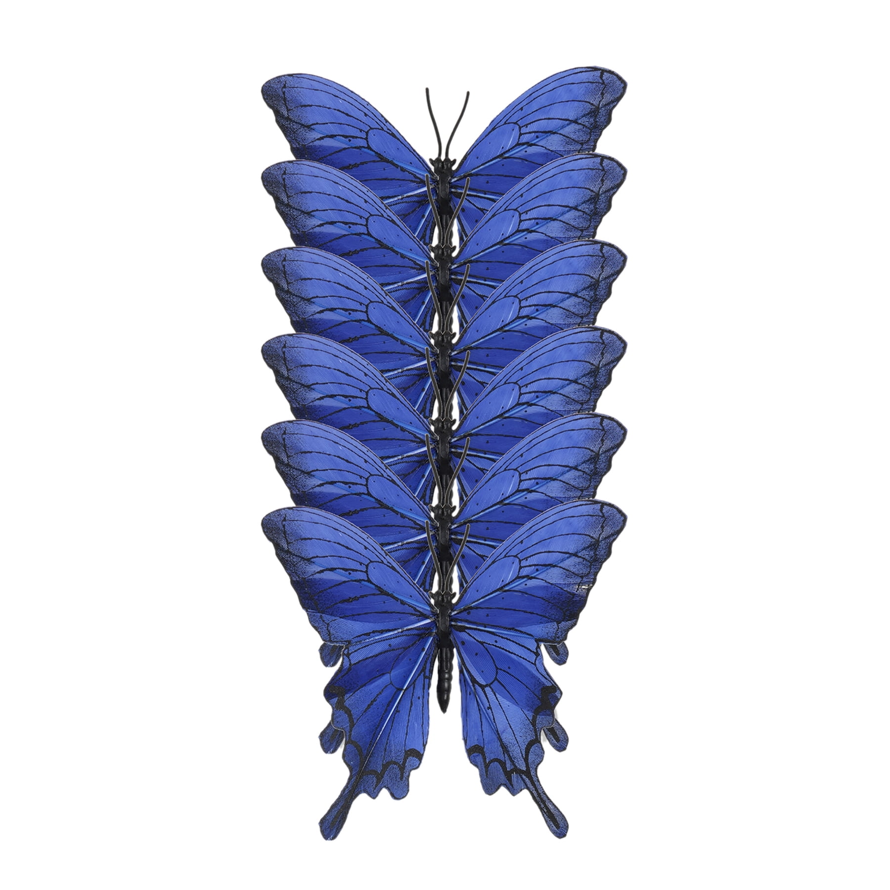 8 Packs: 6 ct. (48 total) 3.5" Blue Feather Butterflies by Ashland ...
