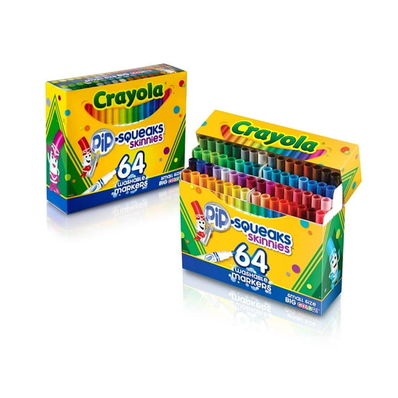 Crayola Pip-Squeaks Skinnies Markers, 6 Packs, 64 ct. (384 Total ...