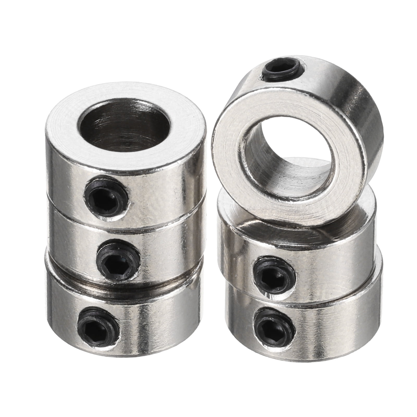 6 Packs 6mm Shaft Lock Collar T6 Screw Lock Ring, Stainless Steel Set ...