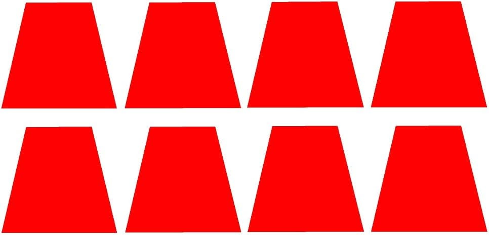 6 Packs of 8 - StickerDad® Firefighter Helmet Tetrahedron-Trapezoids V1 ...