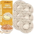 6 Packs Bread Basket Liner Cloth 9 inch round bread proofing basket ...