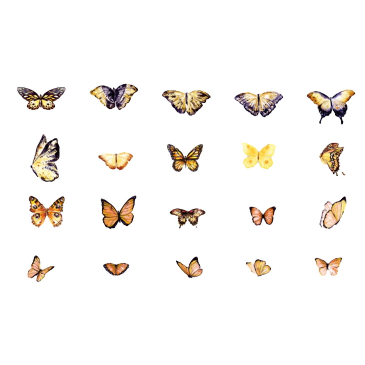 6 Packs Butterflies Stickers Flower Stickers for Kids Stickers Insects ...