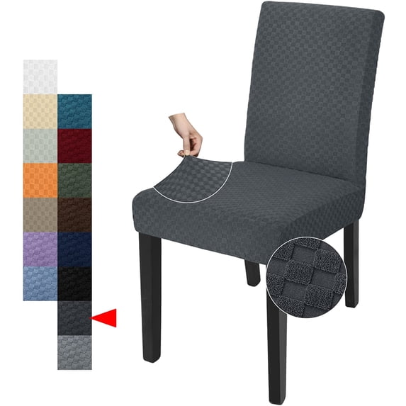 6 Packs Checkered Dining Chair Slipcovers, Stretch Parsons Chair Covers ...