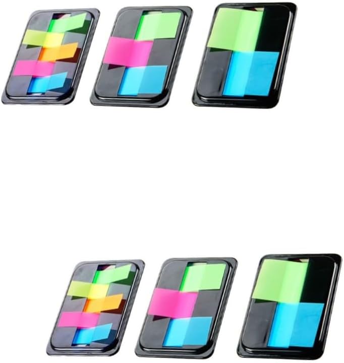 6 Packs Creative Page Markers Colored Tabs Flags Sticky Memo Notes ...