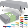 6 Packs Disposable Plastic Tablecloth, 54 x 108 Inch Waterproof ...