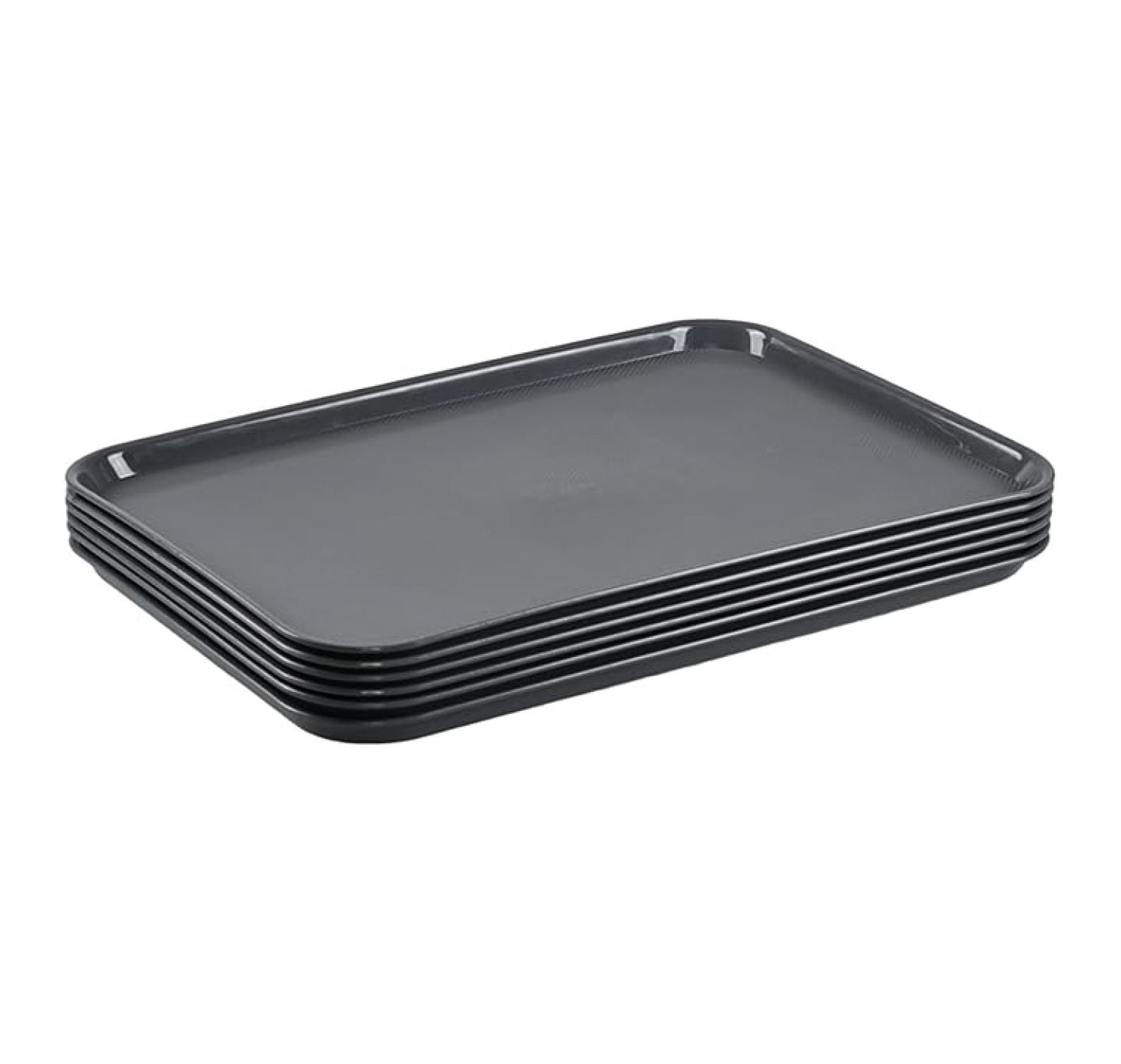 6 Packs Extra Large Rectangle Plastic Trays, 25.3" L x 17.65" W, Multi ...