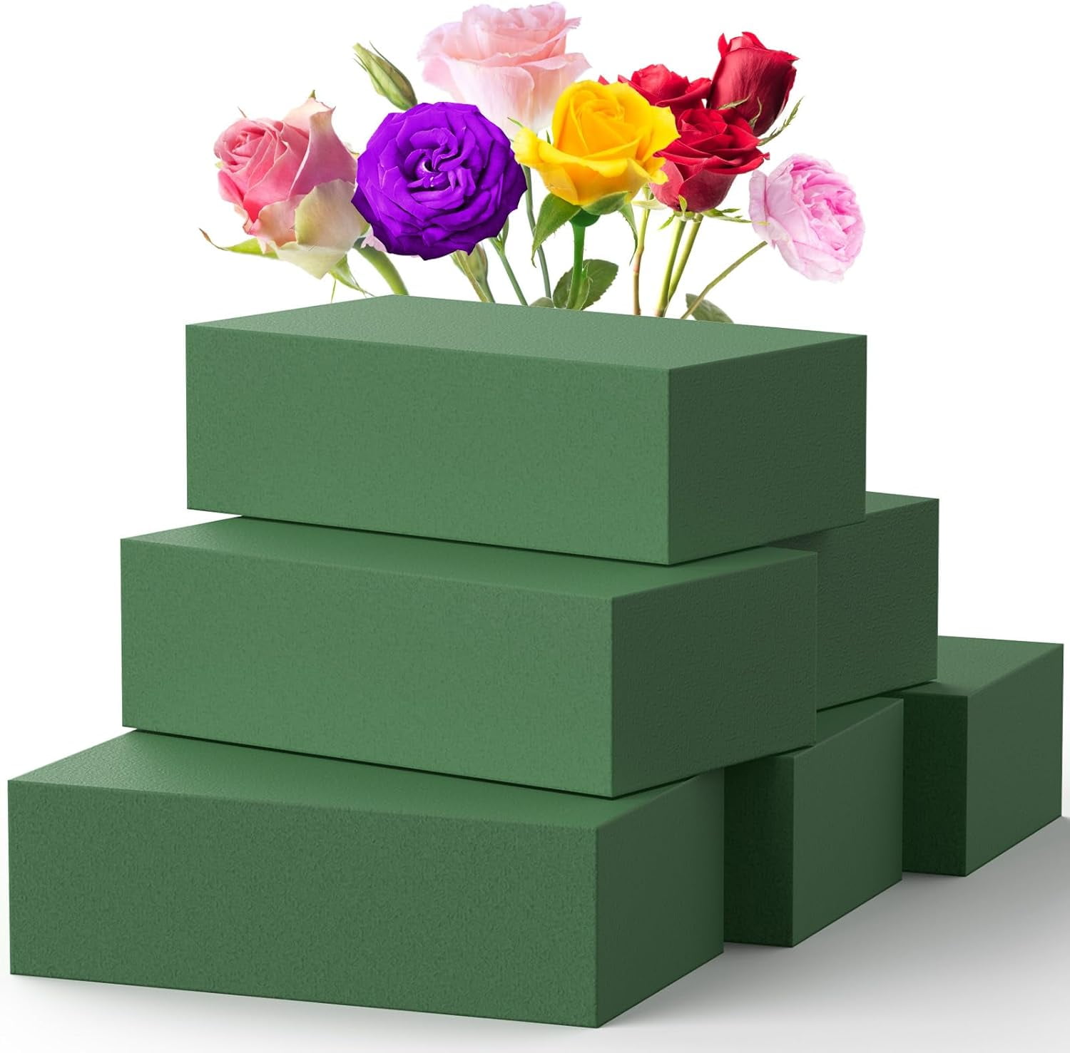 6 Packs Floral Foam Blocks for Fresh and Artificial Flowers ...