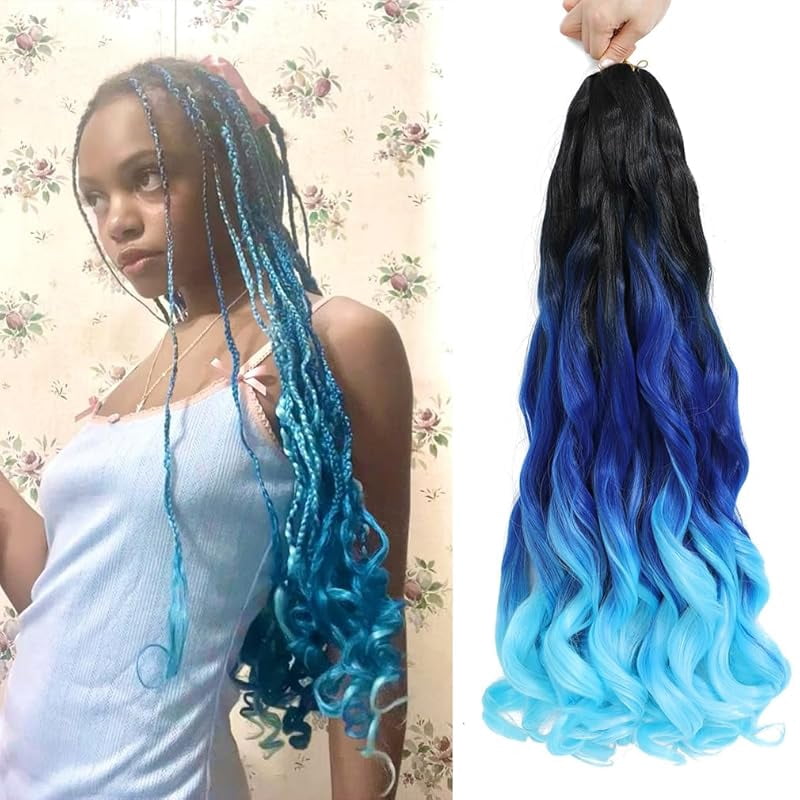6 Packs French Curls Braiding Hair 24 Inch Loose Wave Bouncy Braiding ...
