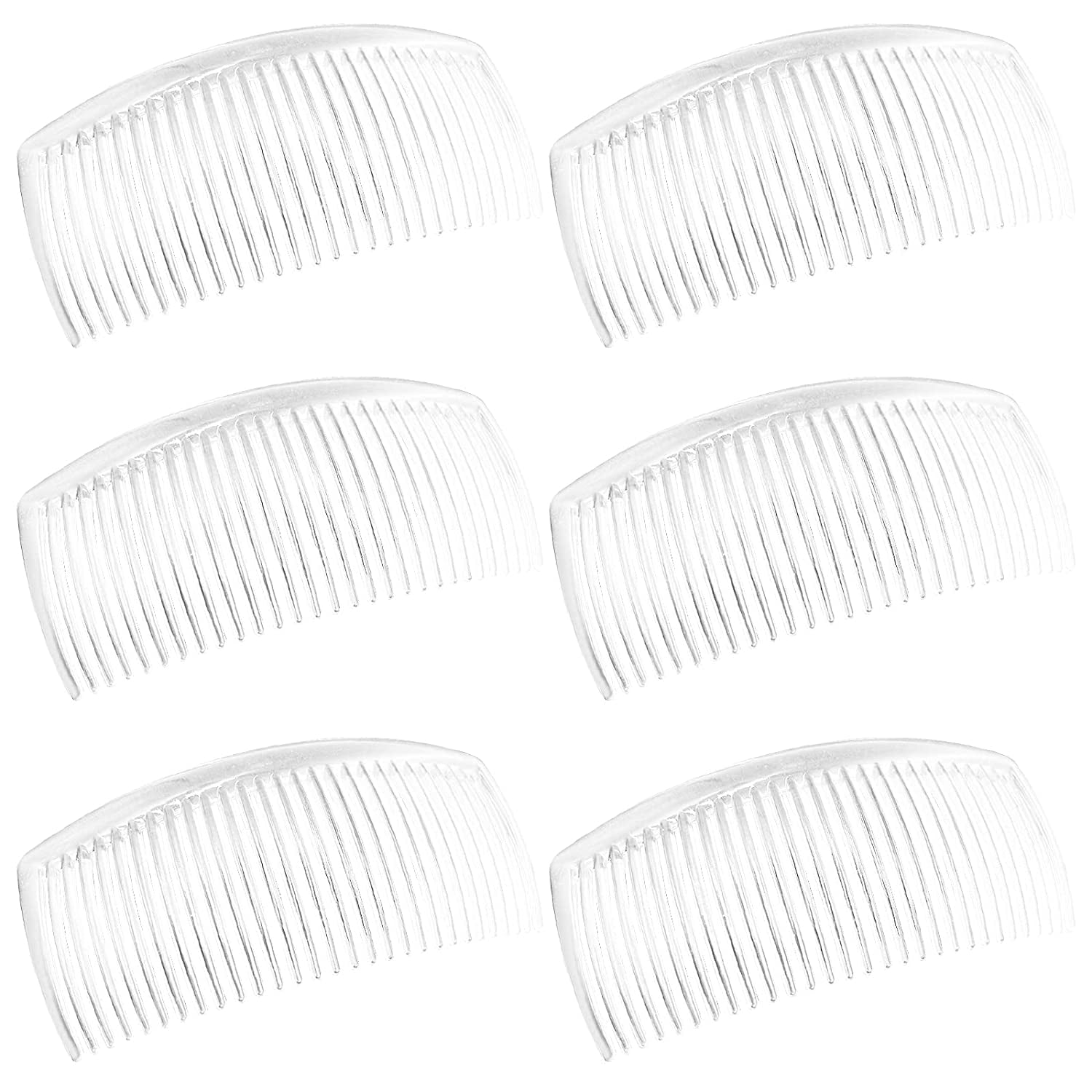 6 Packs French Twist Comb, Plastic Side Hair Combs with 29 Teeth Hair ...