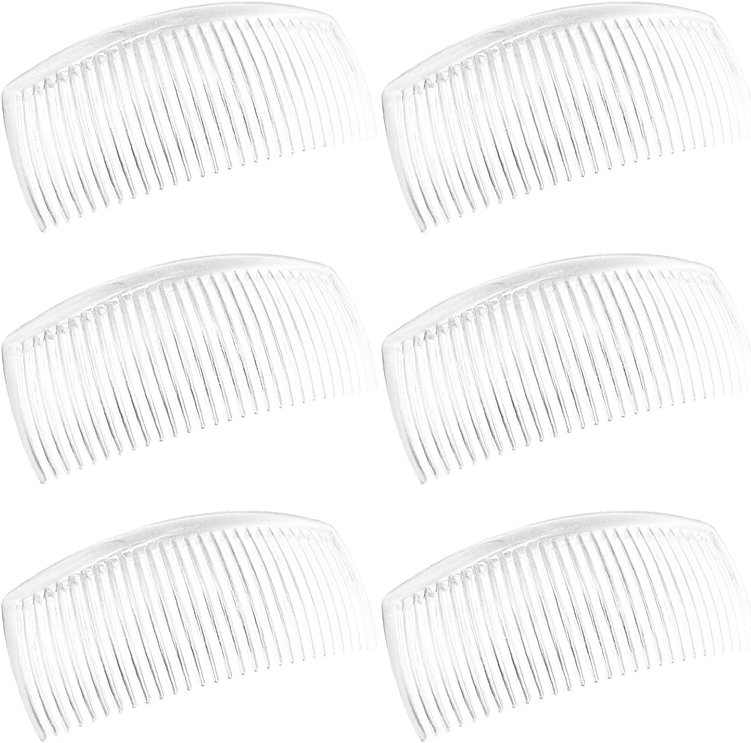 6 Packs French Twist Comb, Plastic Side Hair Combs with 29 Teeth Hair ...