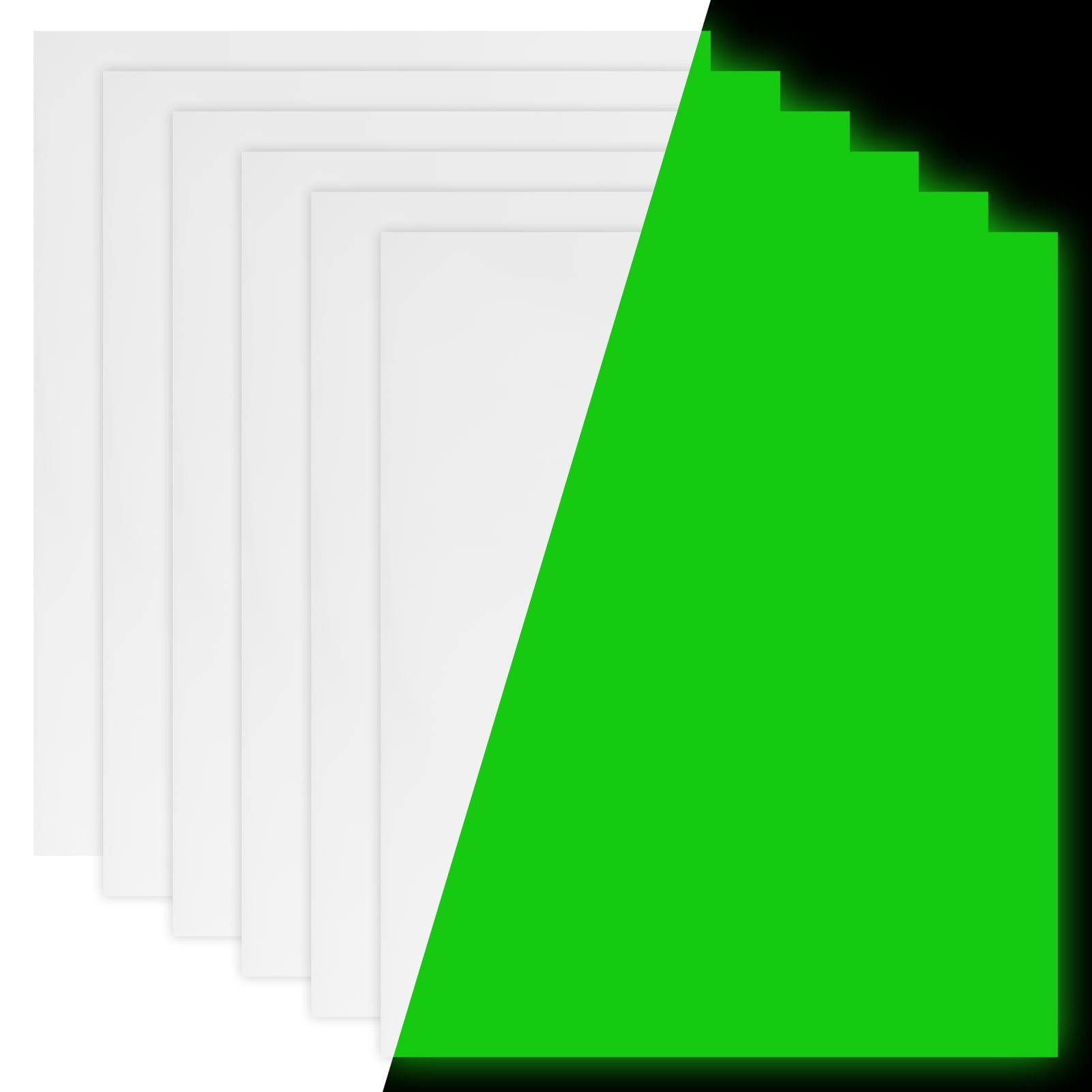 Customer reviews for 6 Packs Glow in The Dark Heat Transfer Vinyl HTV ...