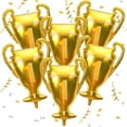 6 Packs Gold Champion Foil Balloons Championship Foil Trophy Balloon ...
