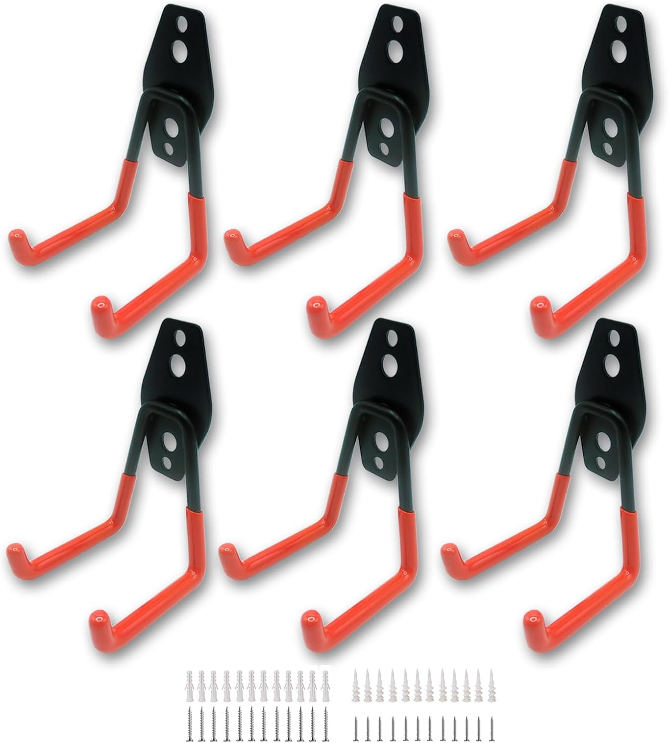 6 Packs Heavy Duty Garage Hooks,Storage Hooks for Hanging in Garage ...