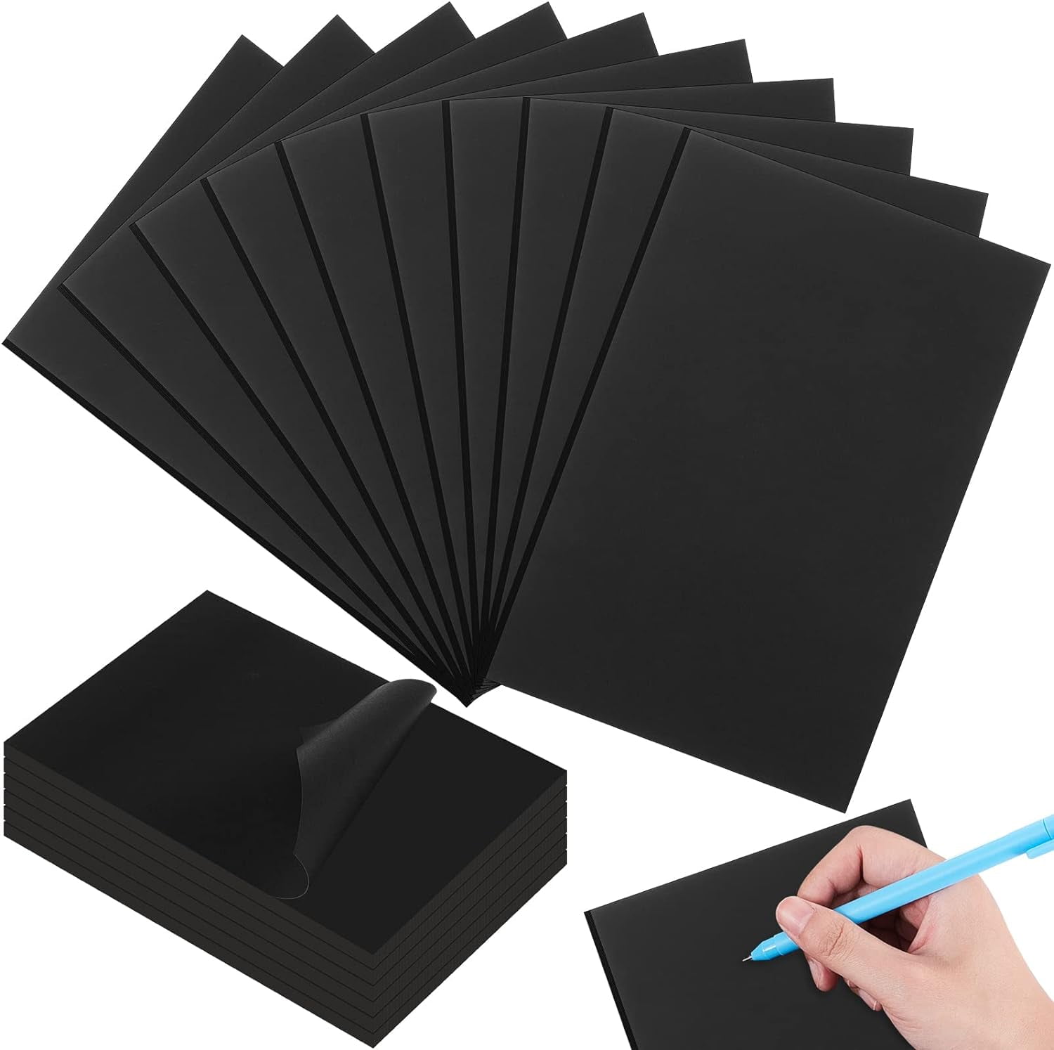 6 Packs Large Sticky Notes 4 x 6 Inch Blank Nurse Sticky Notes Self ...