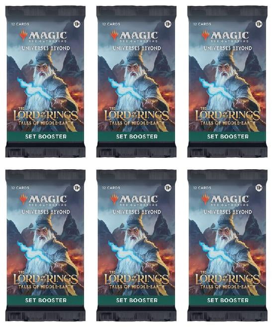 6 Packs MTG Set Booster Pack Lot MTG Lord of the Rings Tales of the ...