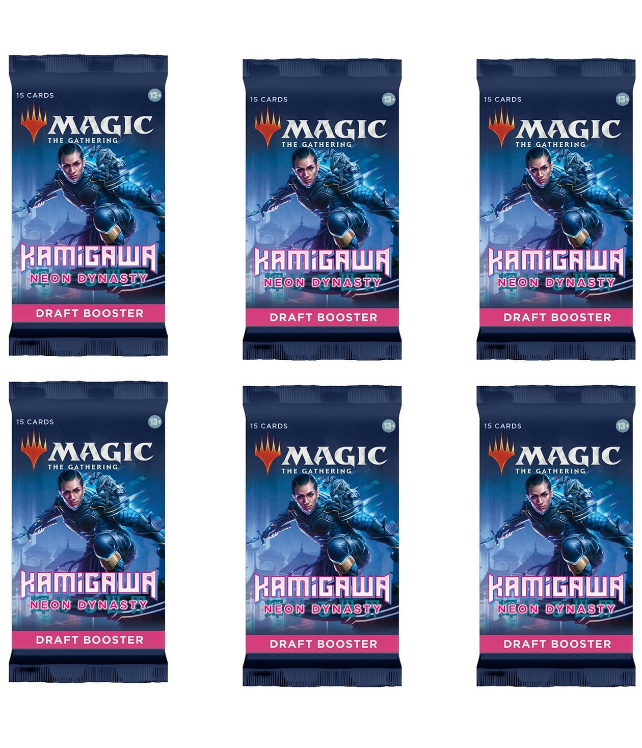 Magic: The Gathering Draft Booster Pack Lot - Kamigawa: Neon Dynasty ...