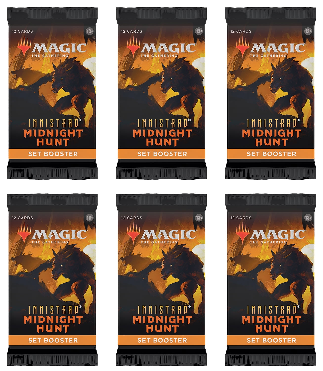 6 Packs Magic: The Gathering Set Booster Pack Lot MTG Innistrad ...