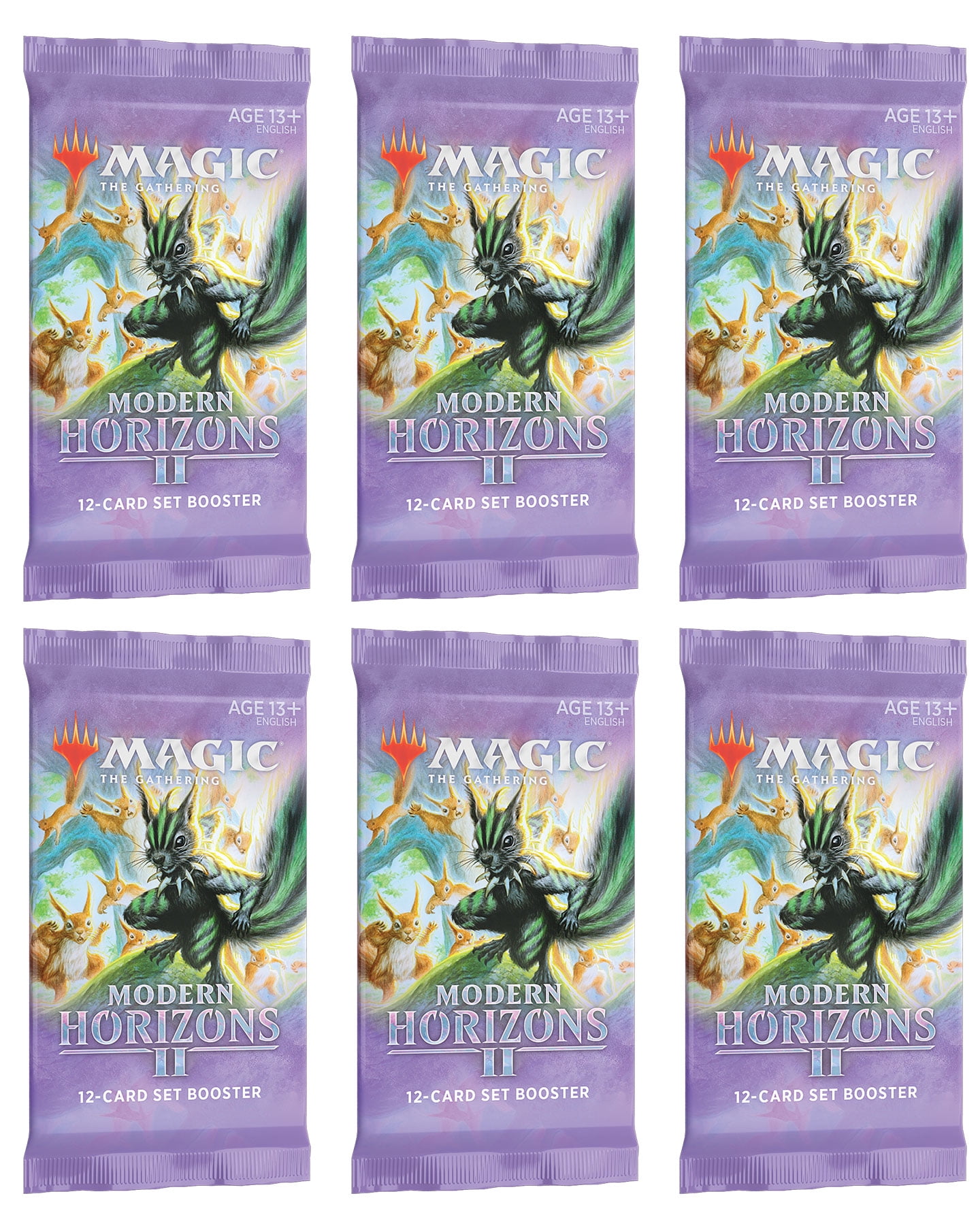 6 Packs Magic: The Gathering Set Booster Pack Lot MTG Modern Horizons 2 ...