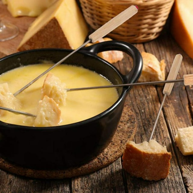 6 Packs Roasting Sticks With Wooden Handle Extendable Forks Barbecue Fork Telescoping Smores ...