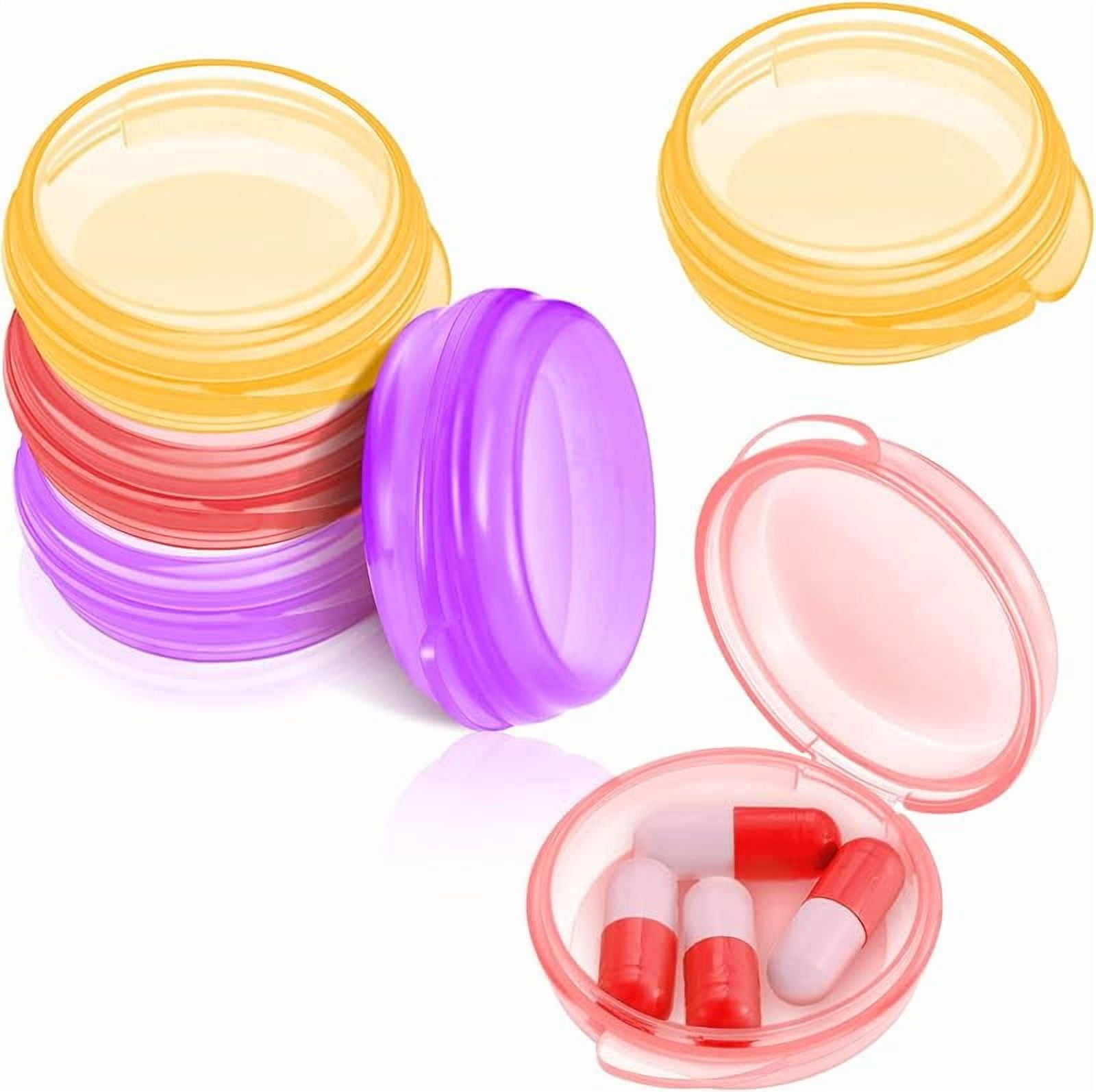 6 Packs Small Pill Organizer Box, Travel Pill Container Portable Daily ...