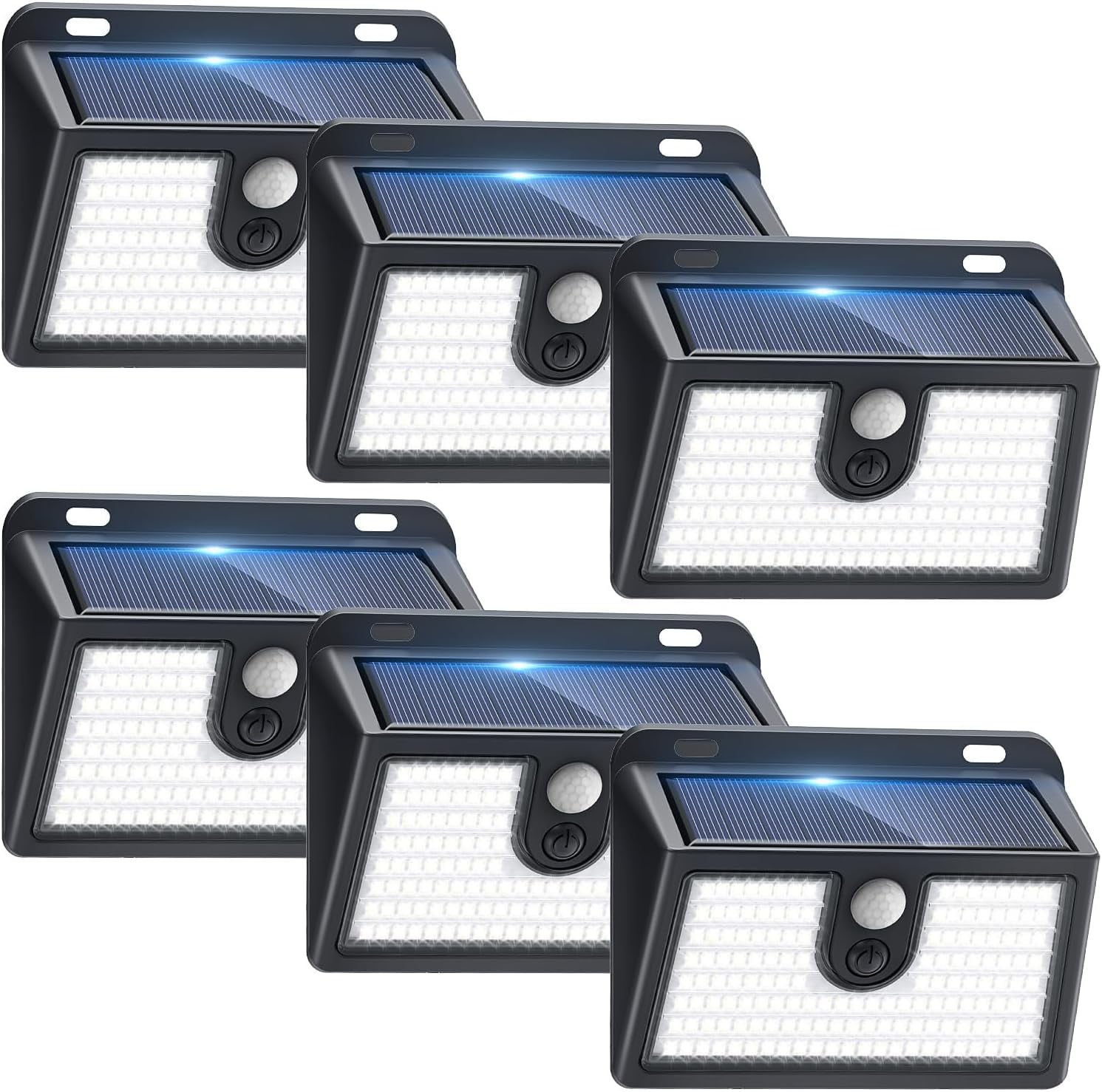 6 Packs] Solar Motion Sensor Outdoor Lights, Super Bright Lights ...