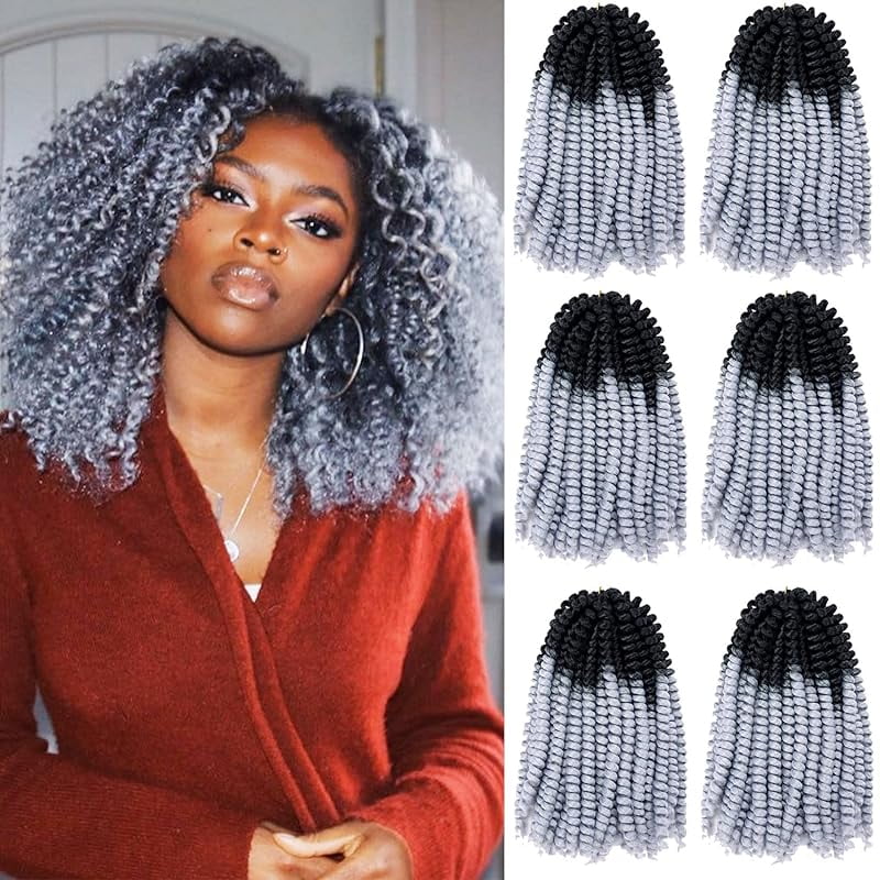 6 Packs Spring Twist Braiding Hair Spring Twists Bomb Twist Hair ...