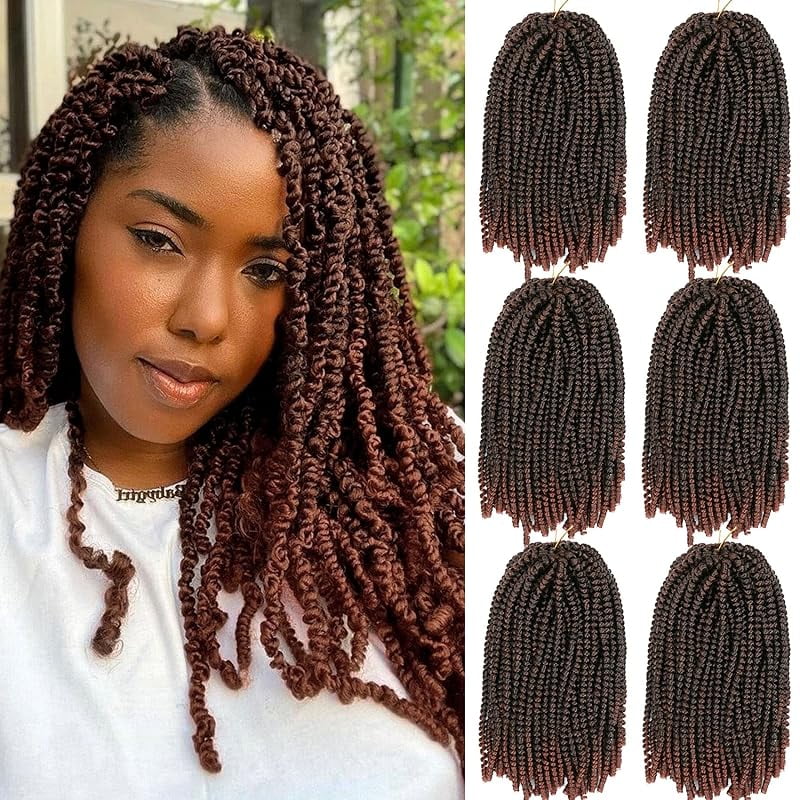 6 Packs Spring Twist Braiding Hair Spring Twists Bomb Twist Hair ...