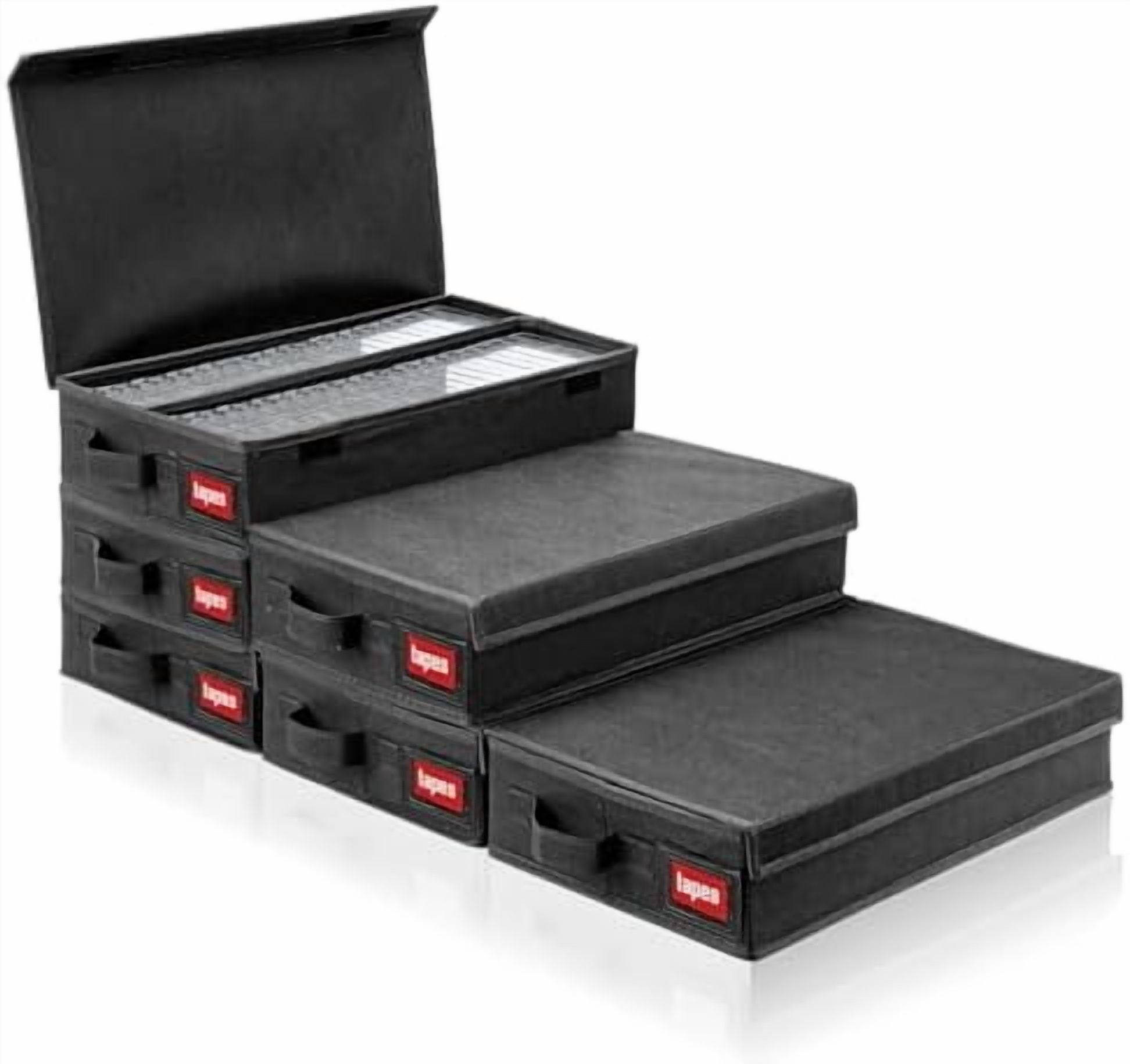 6 Packs Stackable Cassette Tape Storage Boxes Practical Holder Dust ...