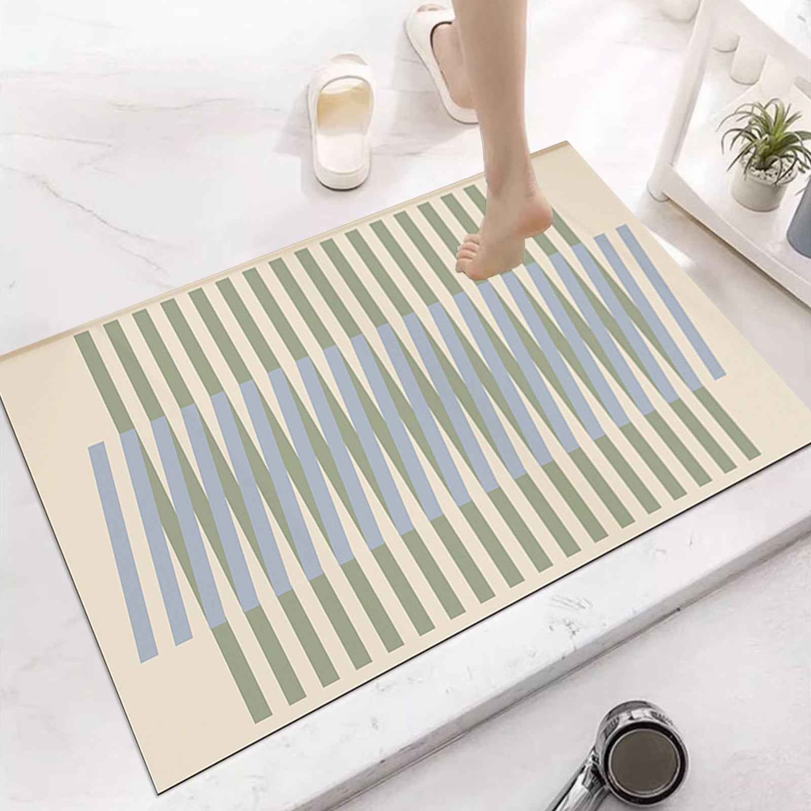 6 Packs Super Absorbent Bath Mat, 15.74x23.62 Inch Quick-Drying ...
