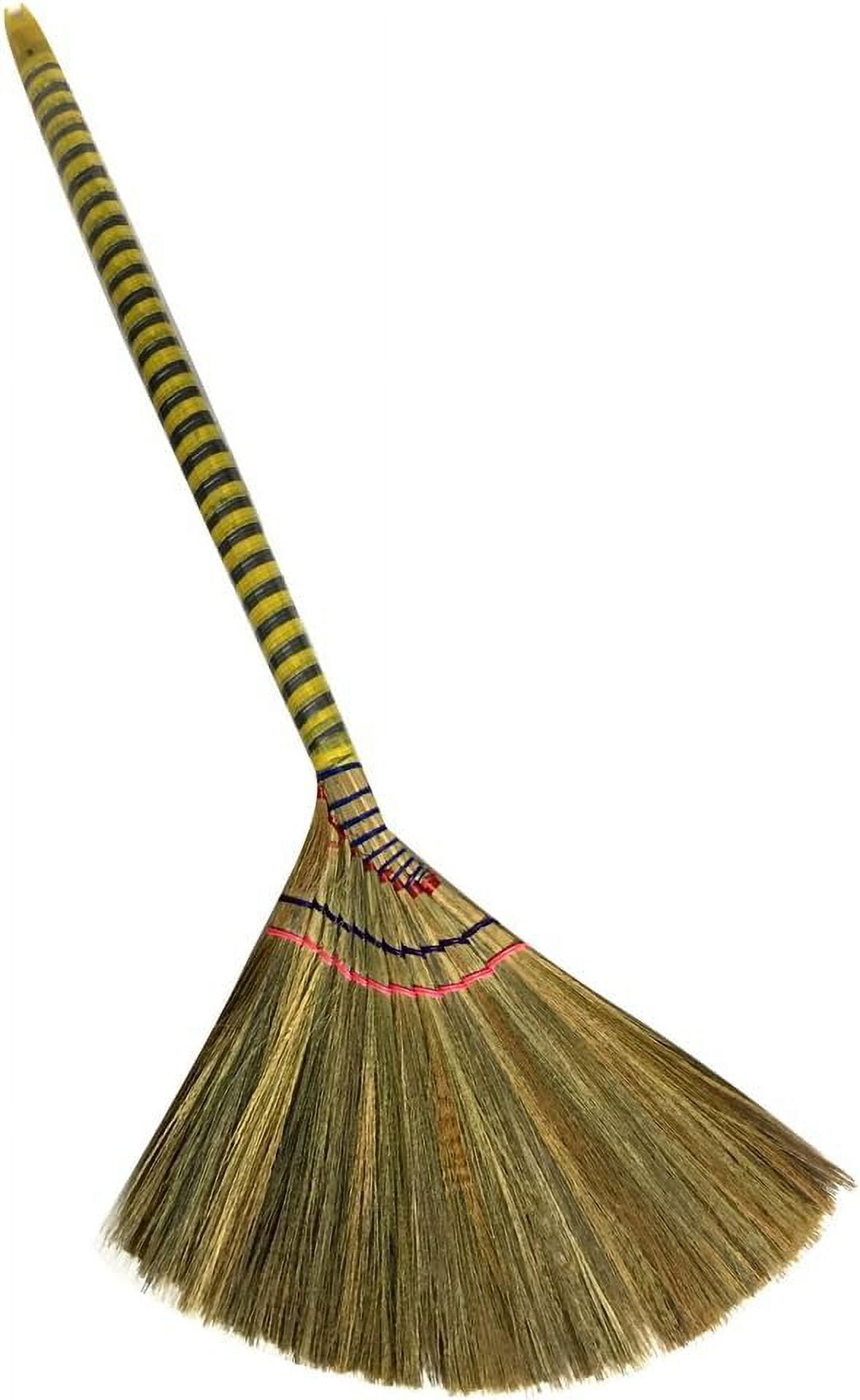 (6 Packs) Traditional Asian Broom Trio - 40" Vietnamese Straw Brooms ...