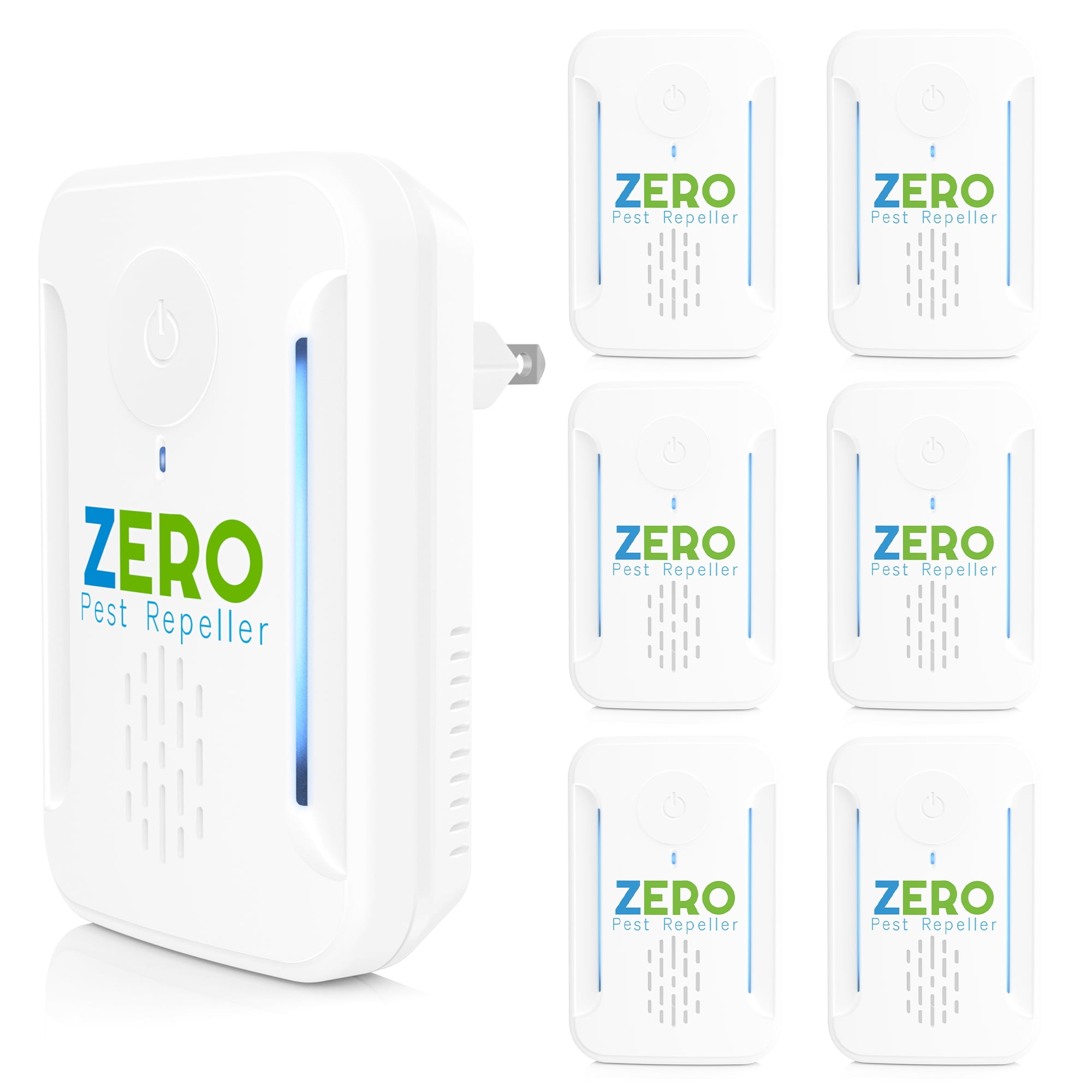 6 Packs Ultrasonic Pest Repeller, Indoor Ultrasonic Repellent for Roach ...