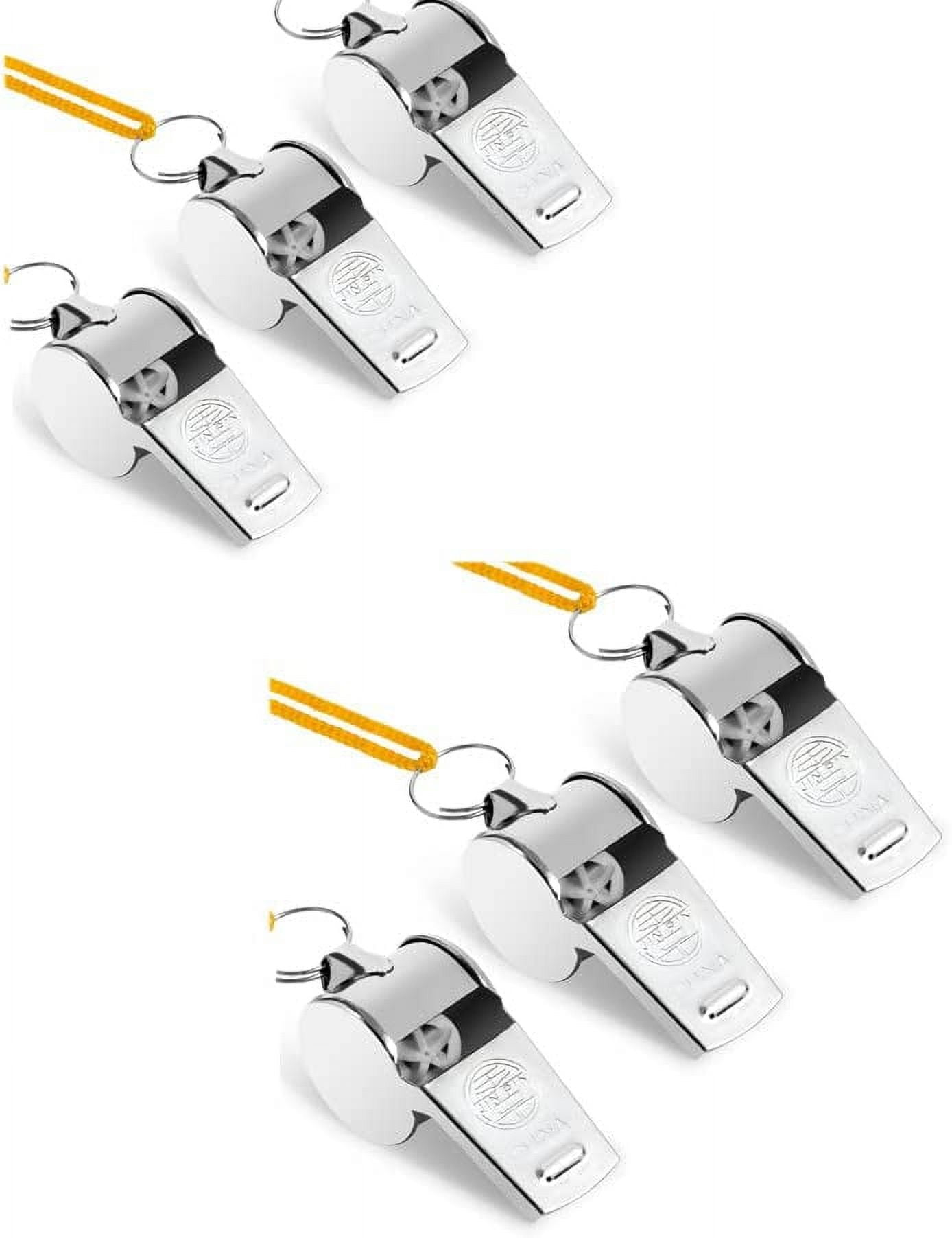 6 Packs Whistle For Coaches Referees Training Crisp Sound Whistle