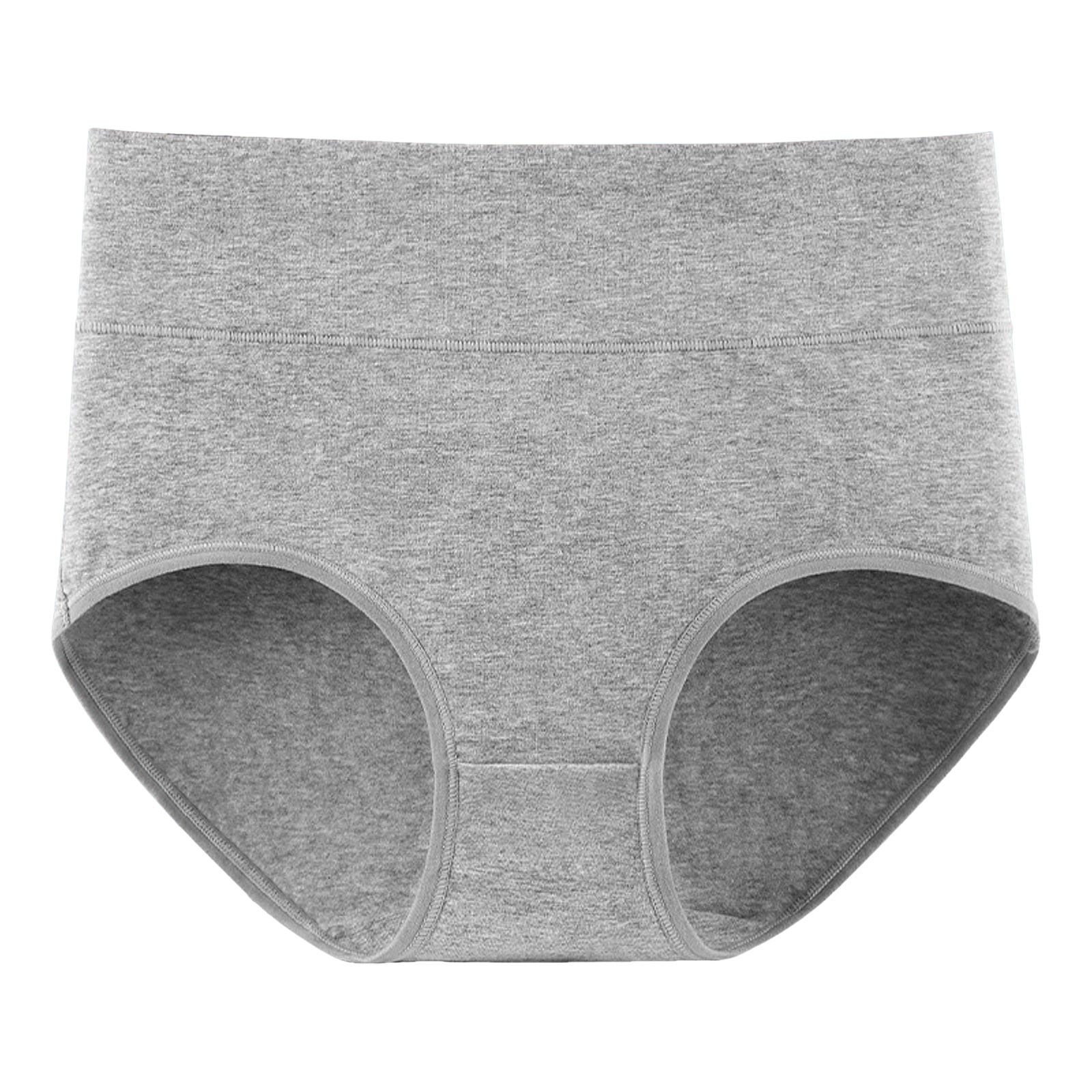 6 Packs Women's Underwear Solid High Waist Plus Size Menstrual Cotton ...