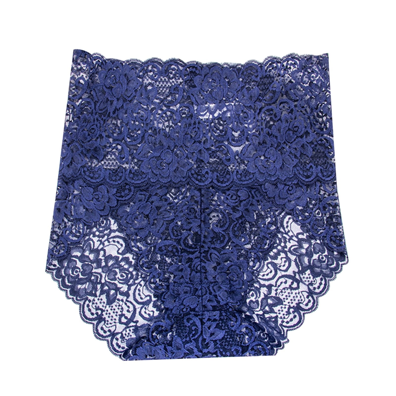 6 Packs Womens Underwear Lace Mesh Transparent Plus Size High Waist ...