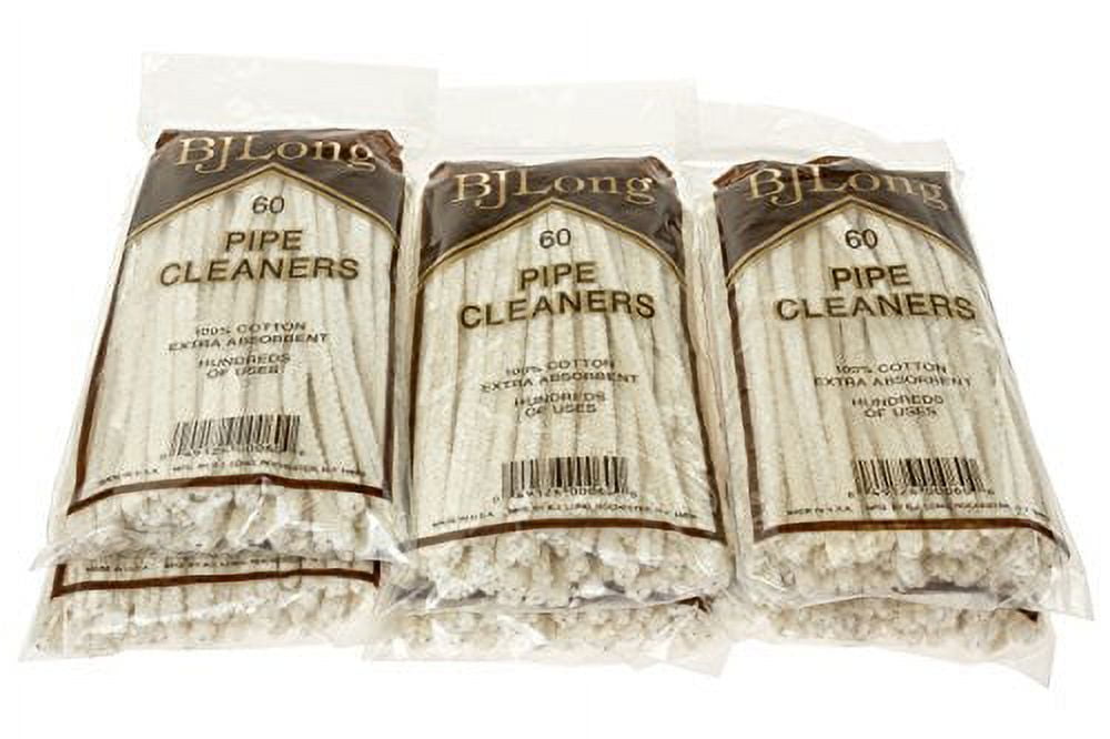 6 Packs of 60 BJ Long 6.5" Long Extra Absorbent Jumbo Pipe Cleaners ...