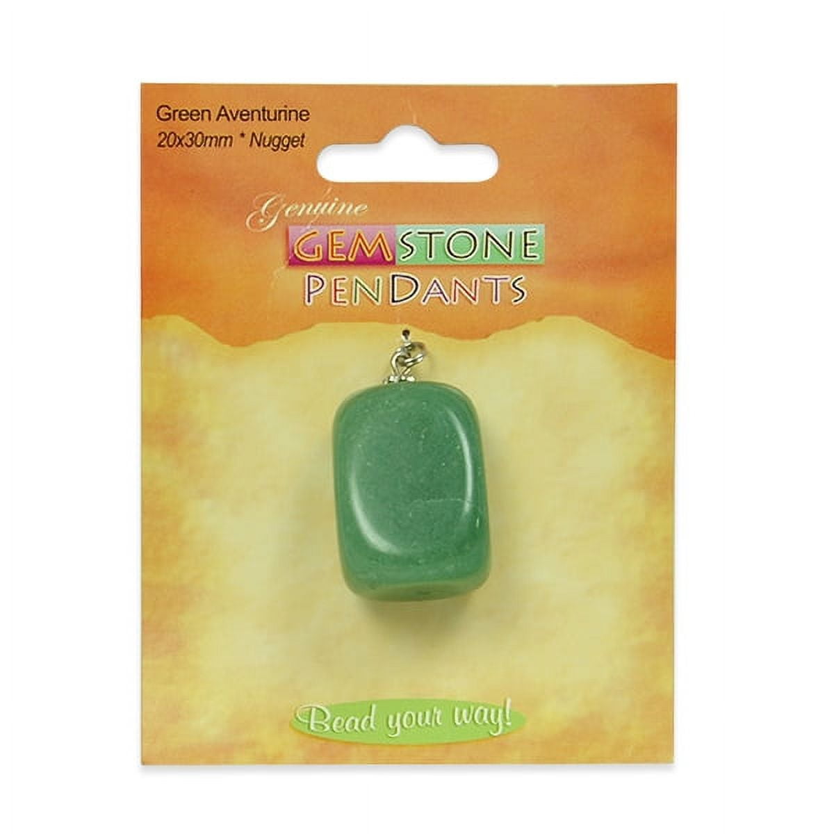 6 Packs of Green Aventurine Nugget Pendant - Walmart.com