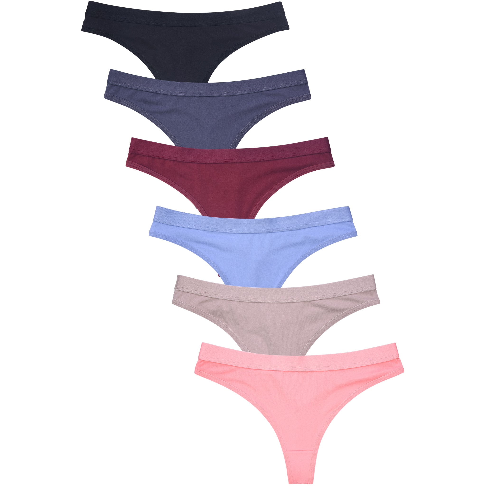 6 Packs of MAMIA Women's Polyester G-String Thong Sexy Underwear Panty - Style#3 - Walmart.com