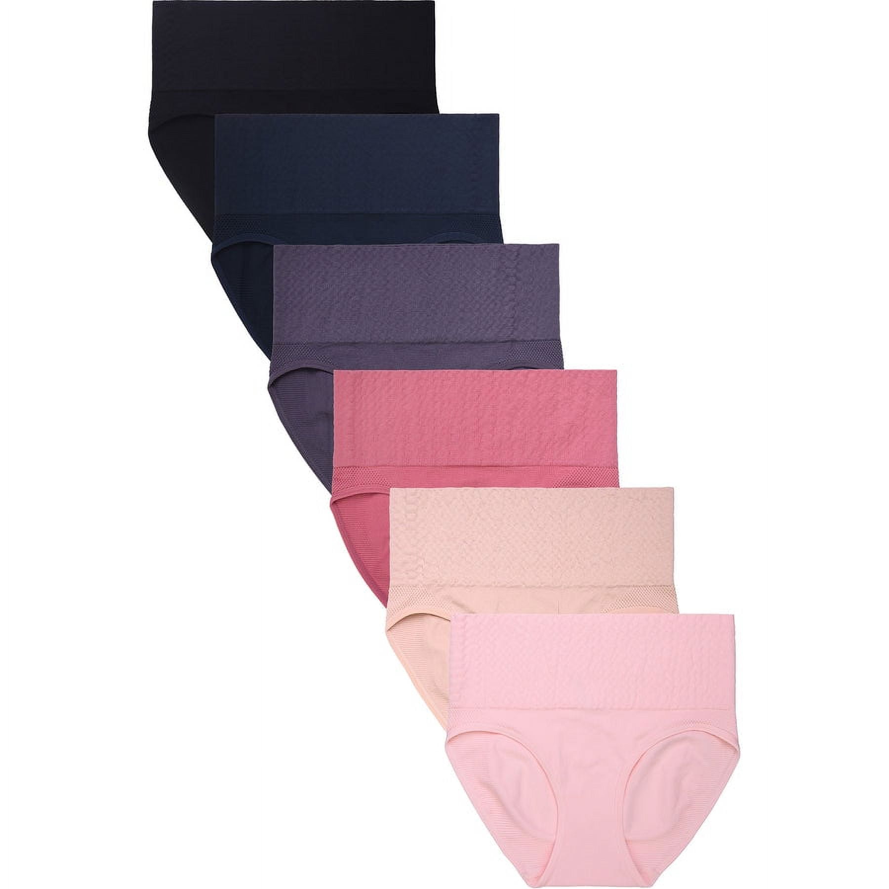 6 Packs of SOFRA Ladies Seamless Ultra Firm Control Brief/Thong ...