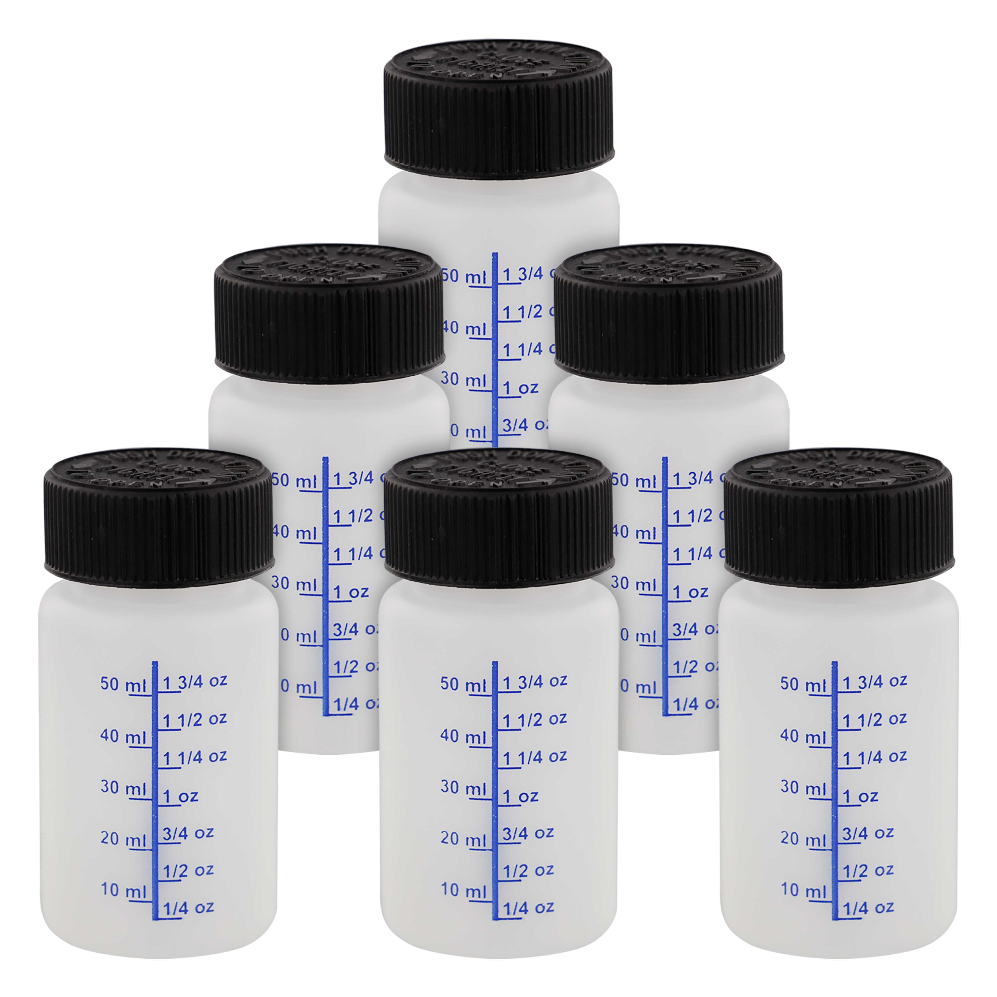 TCP Global, 6 Paint Touch Up Bottles, 60 ml Gradient Plastic Containers ...