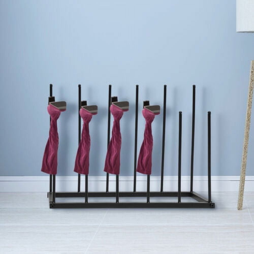 6-Pair Boot Storage Rack Modern Plastic Spraying Metal Freestanding ...