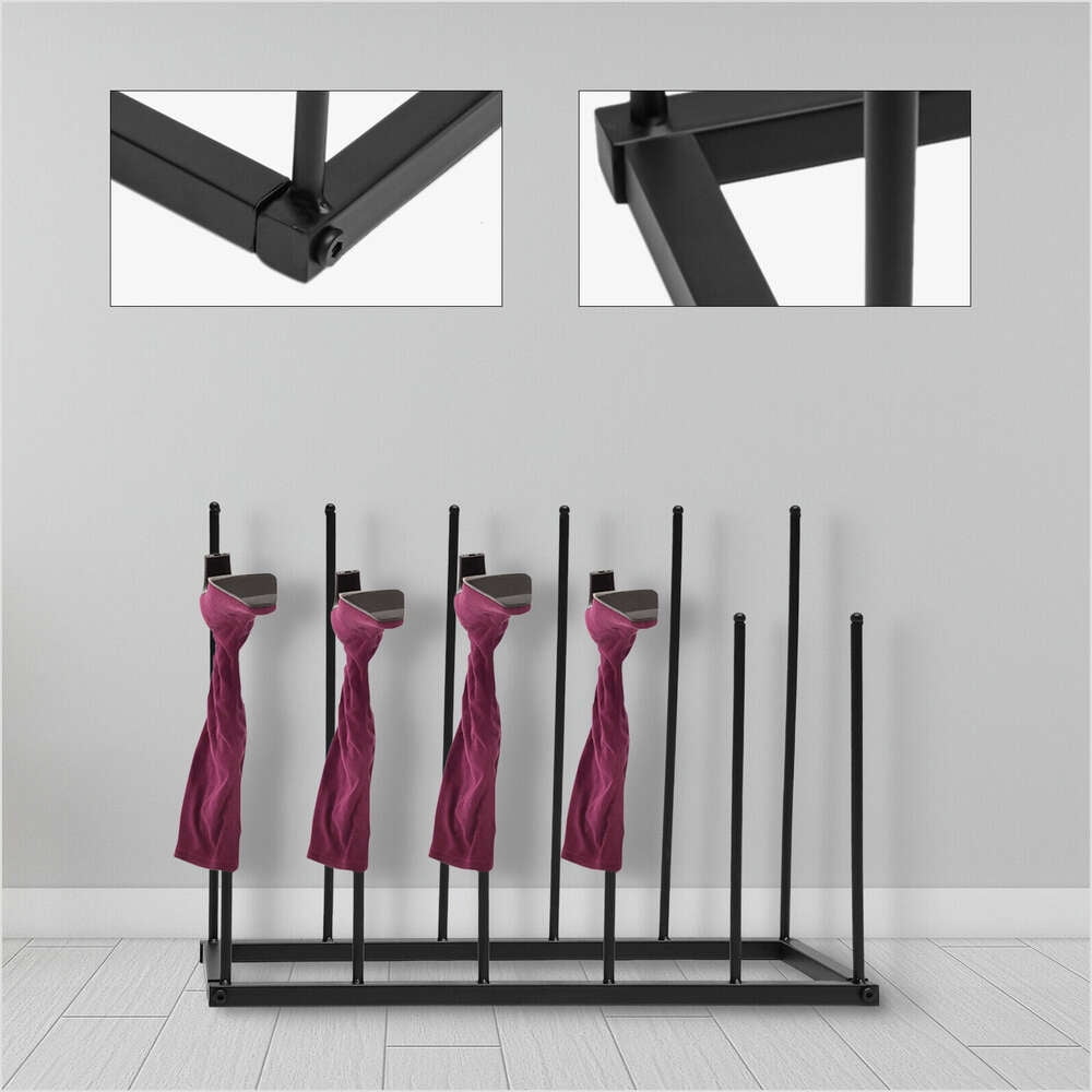 6-Pair Boot Storage Rack Modern Plastic Spraying Metal Freestanding ...