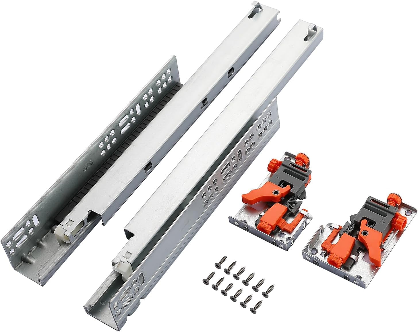6 Pair of 18 Inch Undermount Soft Close Drawer Slides 100LB Load ...